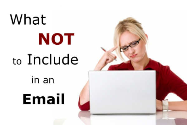 What Not to Include in an Email - Kay Hunter Image